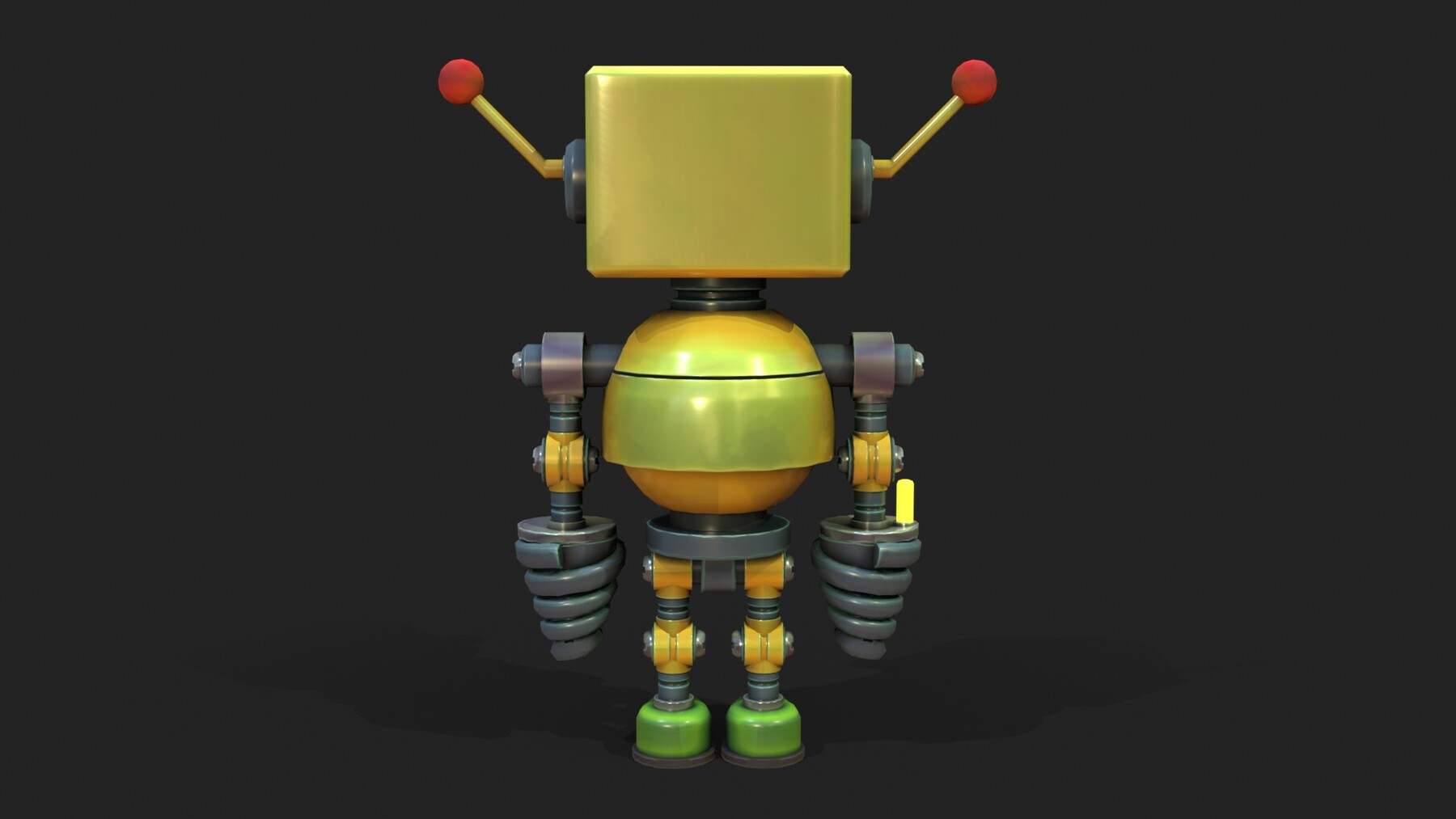 ArtStation - Stylized Robot 6 63 The Hot | Game Assets