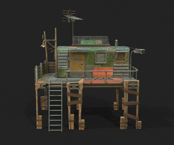 ArtStation - Metal Shack | Game Assets