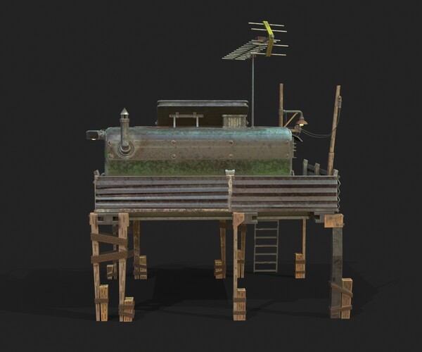 ArtStation - Metal Shack | Game Assets