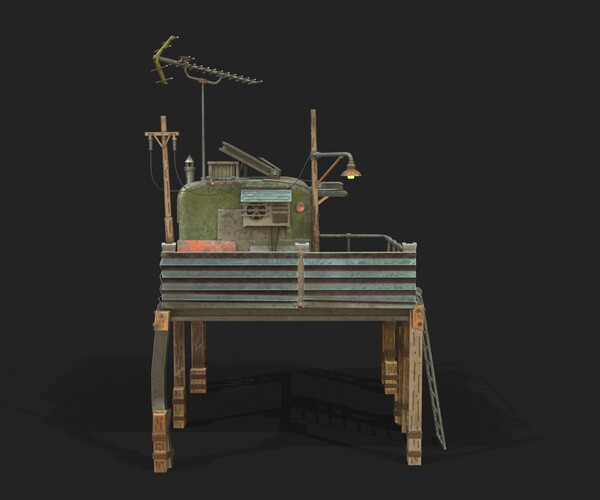 ArtStation - Metal Shack | Game Assets