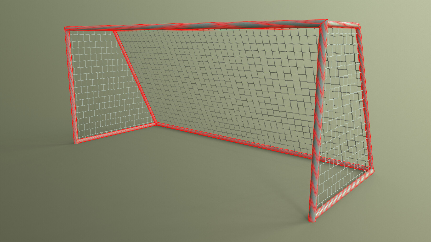 ArtStation - PBR Soccer Football Goal Post C | Game Assets