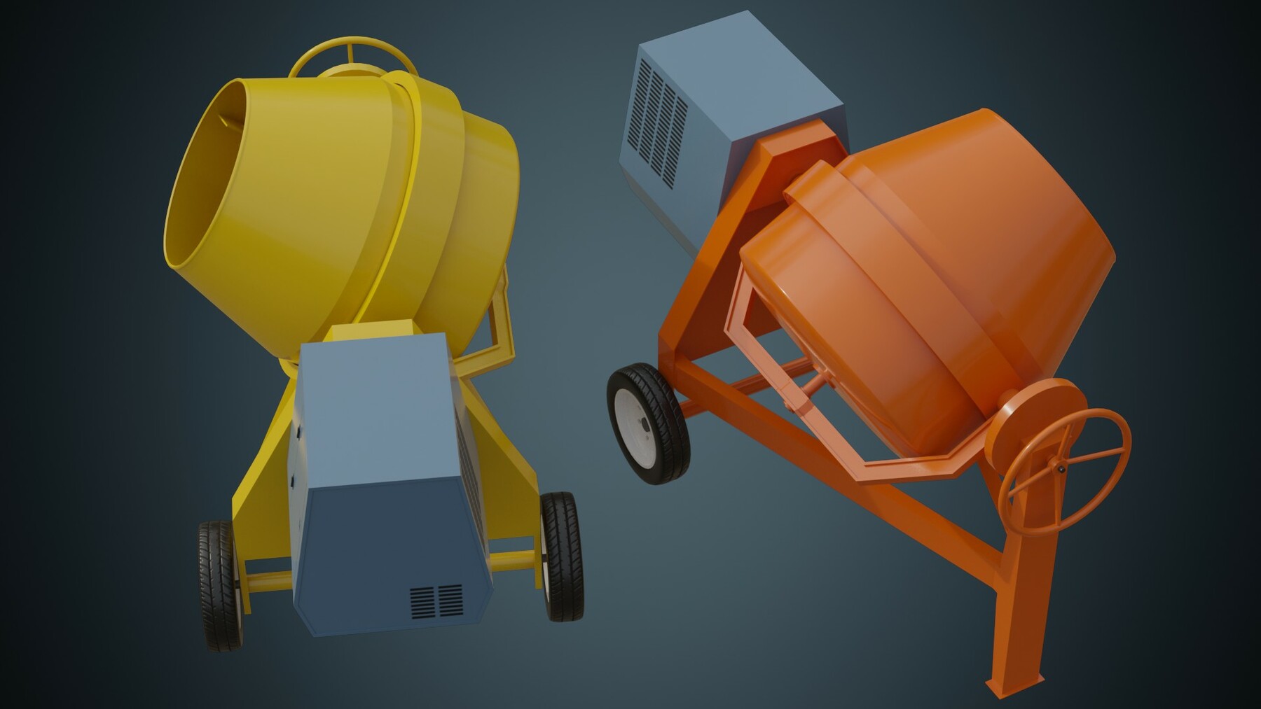 ArtStation - Concrete Mixer 2A | Game Assets