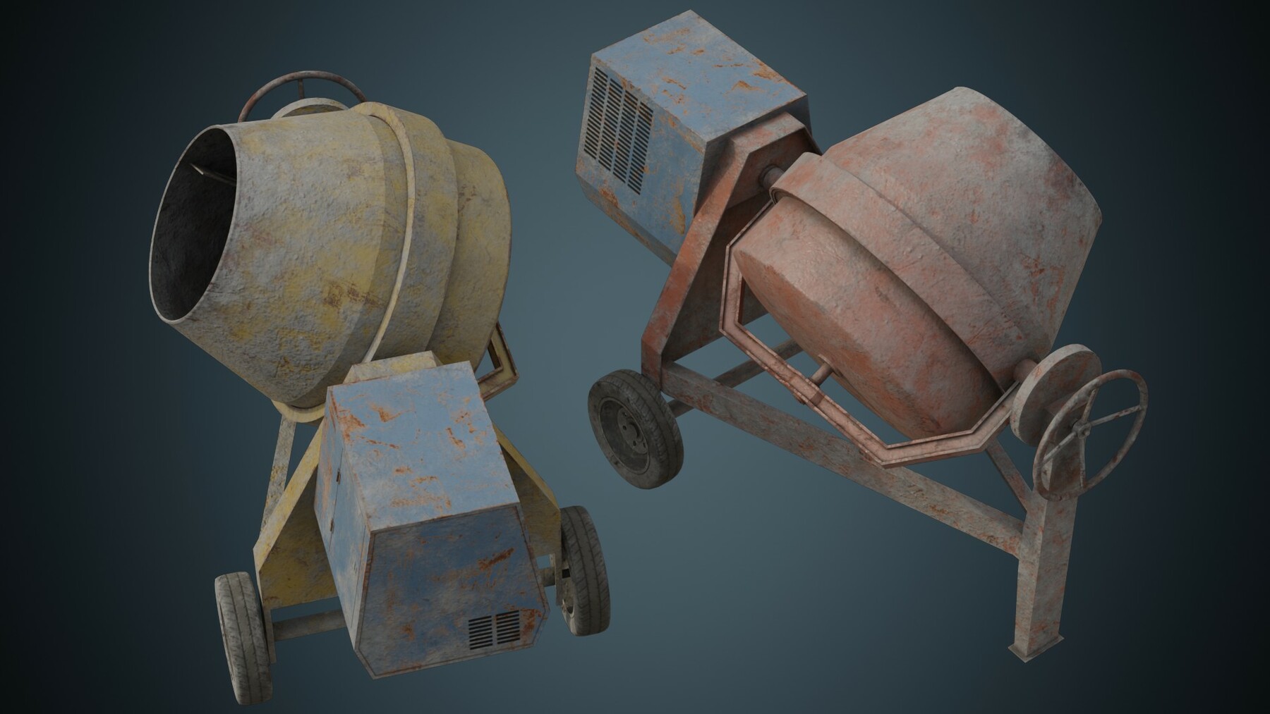 ArtStation - Concrete Mixer 2B | Game Assets