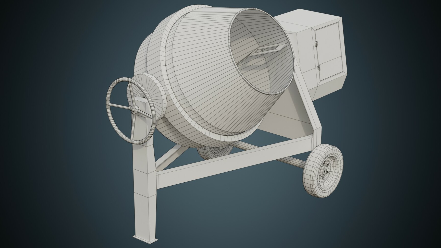 ArtStation - Concrete Mixer 2B | Game Assets