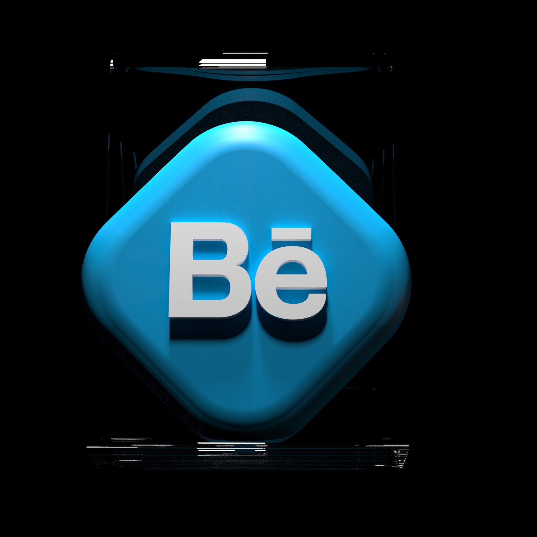 ArtStation - Behance logo Icon Low-poly 3D model | Resources