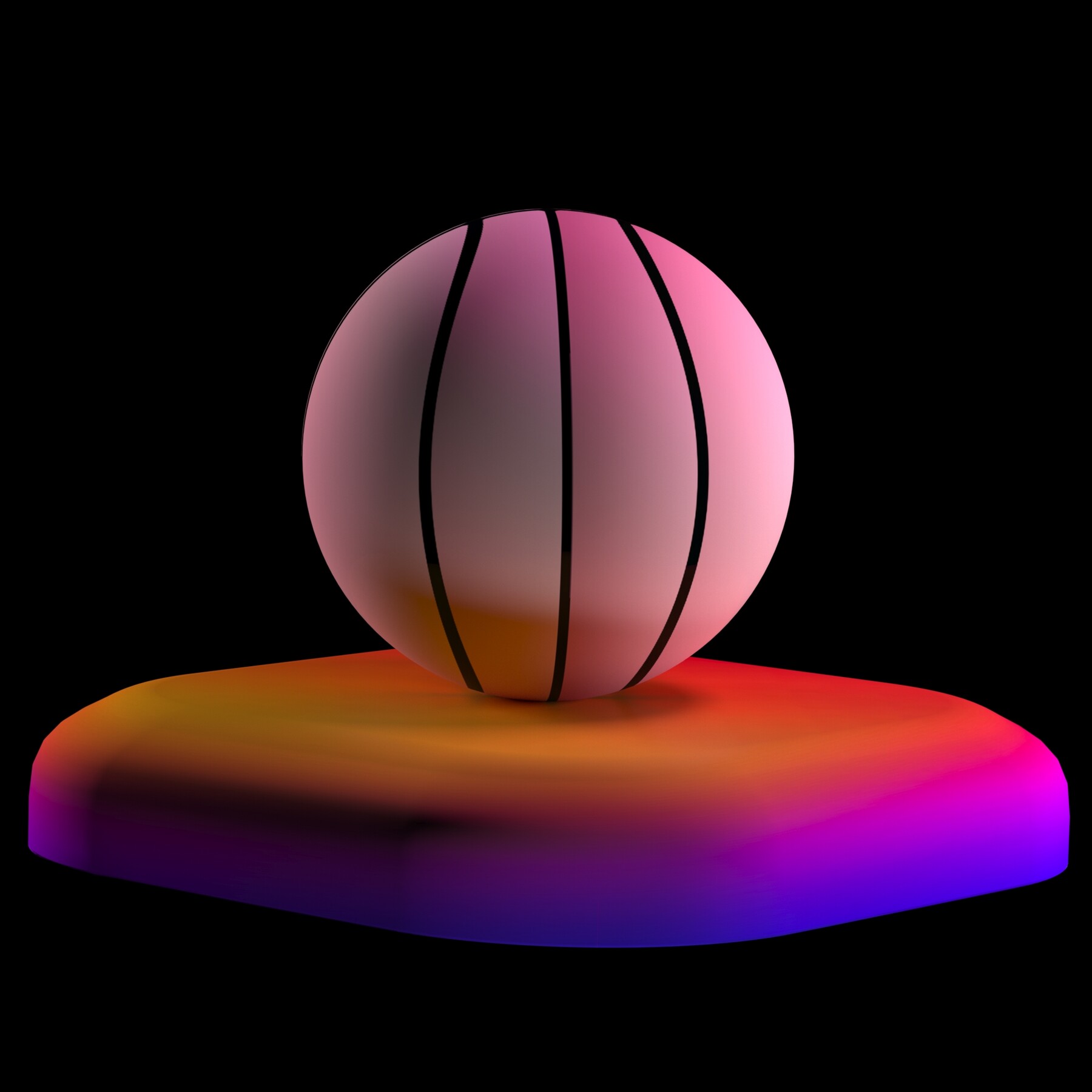 ArtStation - Dribble logo Icon Low-poly 3D model | Resources