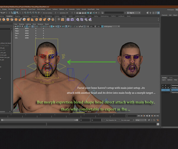 ArtStation - Male Base Heavy Rig | Game Assets