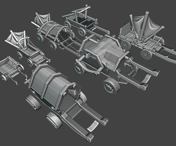 ArtStation - Stylized Wagons | Resources