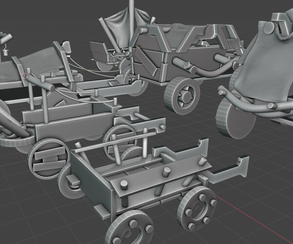 ArtStation - Stylized Wagons | Resources
