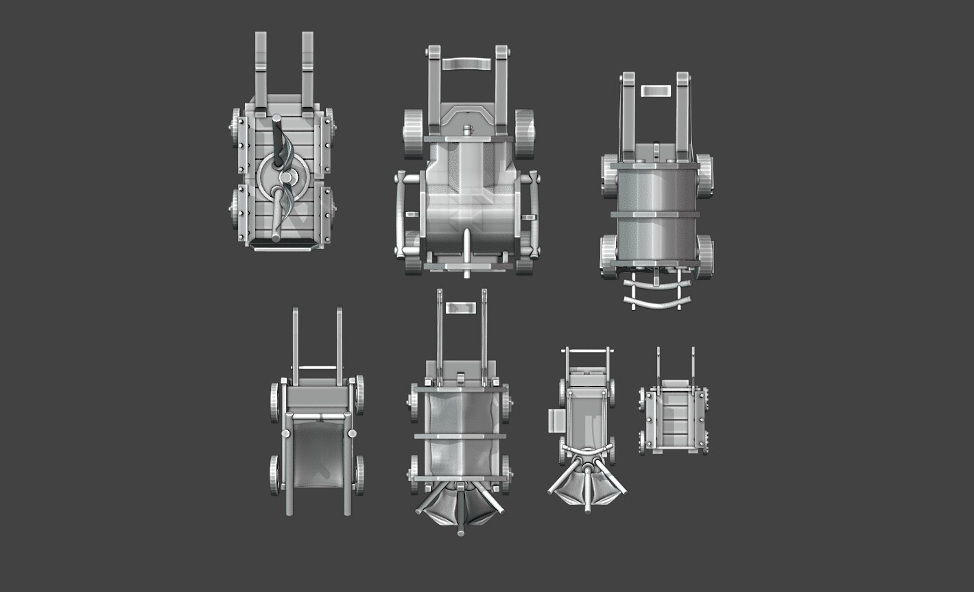 ArtStation - Stylized Wagons | Resources