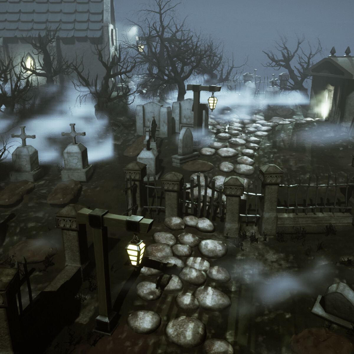 ArtStation - Stylized Graveyard Environment Modular Pack | Resources