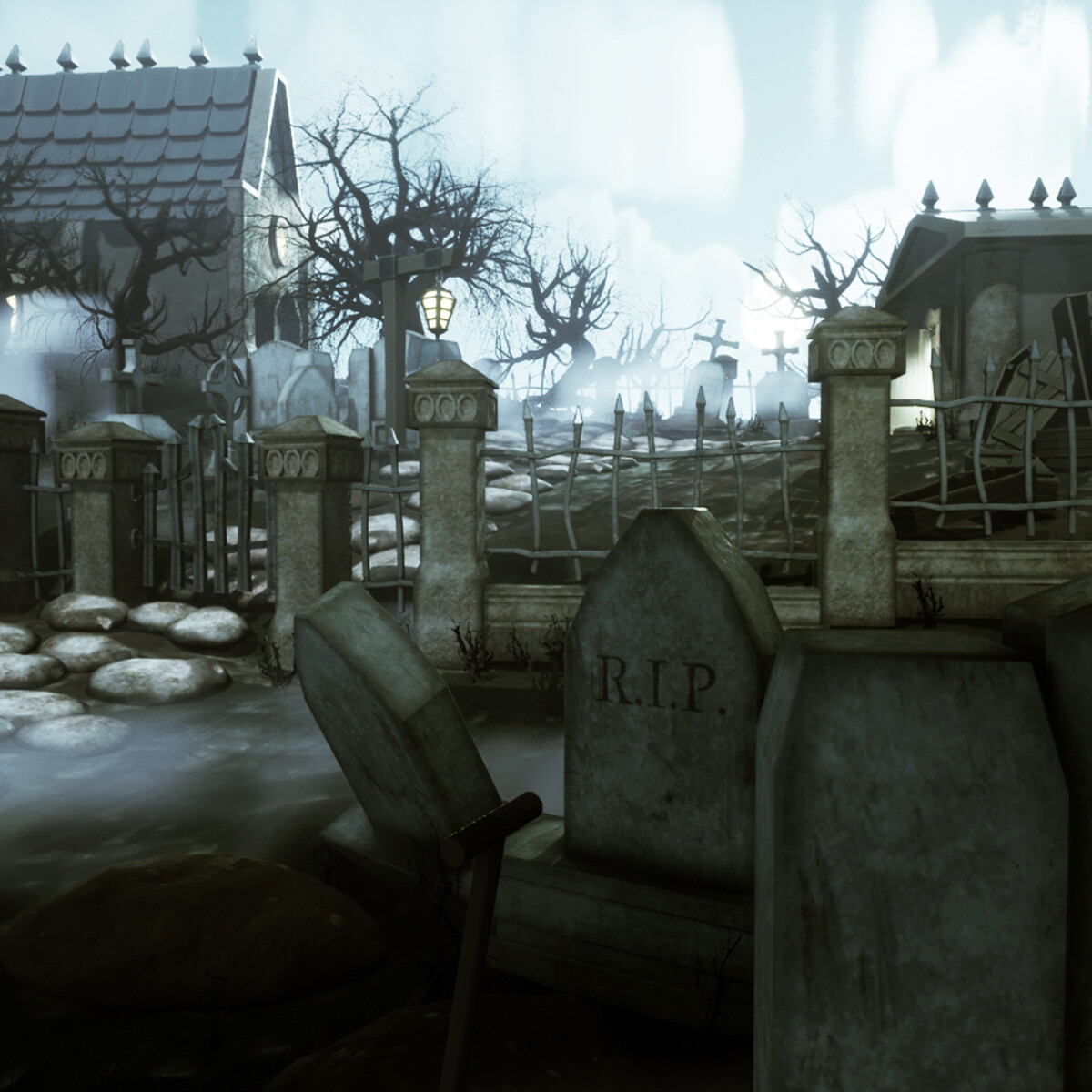 ArtStation - Stylized Graveyard Environment Modular Pack | Resources