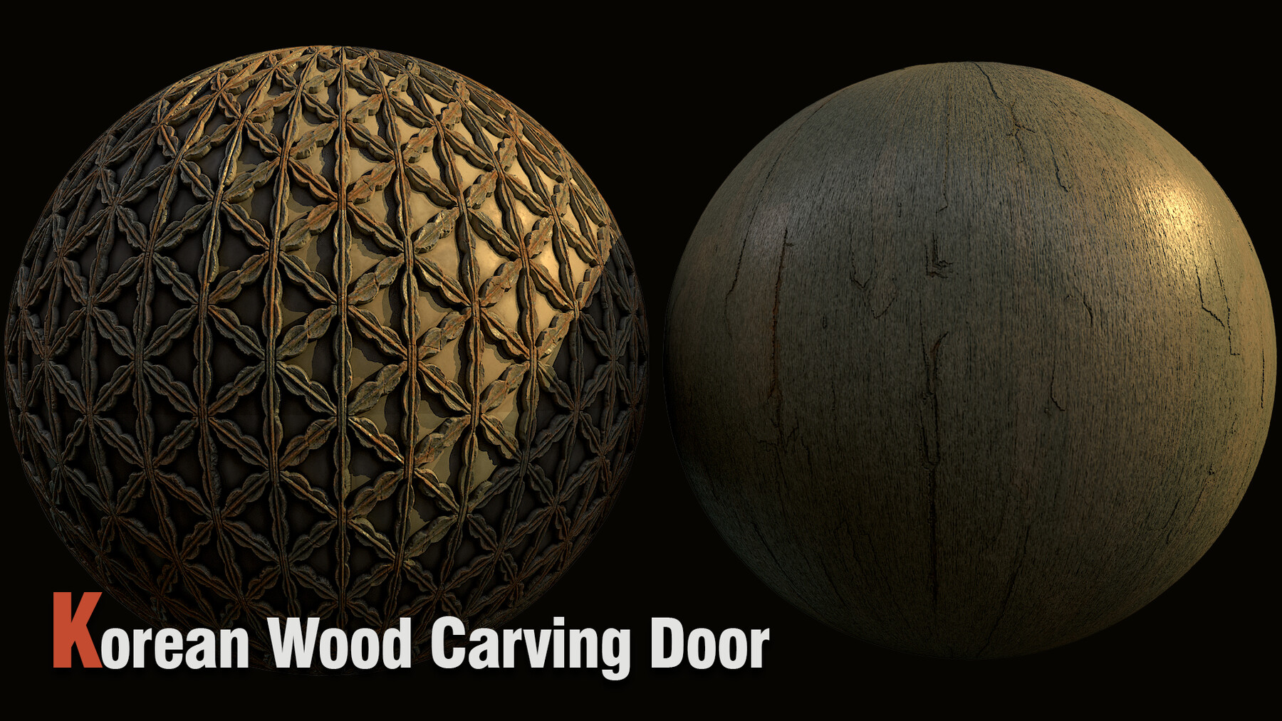 ArtStation - Korean wood carving door | Resources