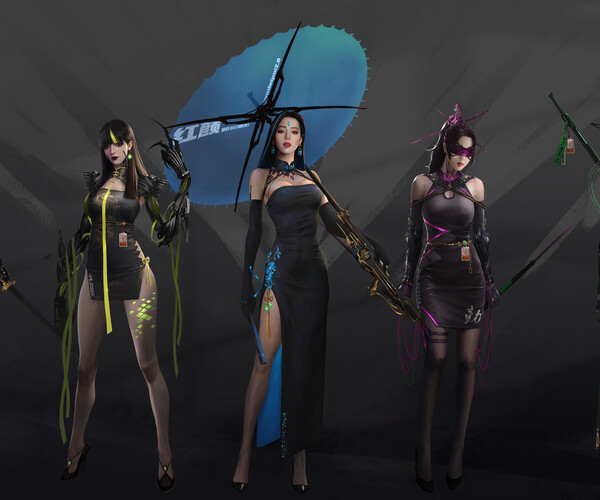 ArtStation - Summary of chi-pao series.psd | Artworks