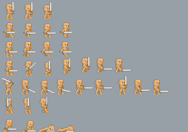 ArtStation - Side View Model Characters Set | Game Assets