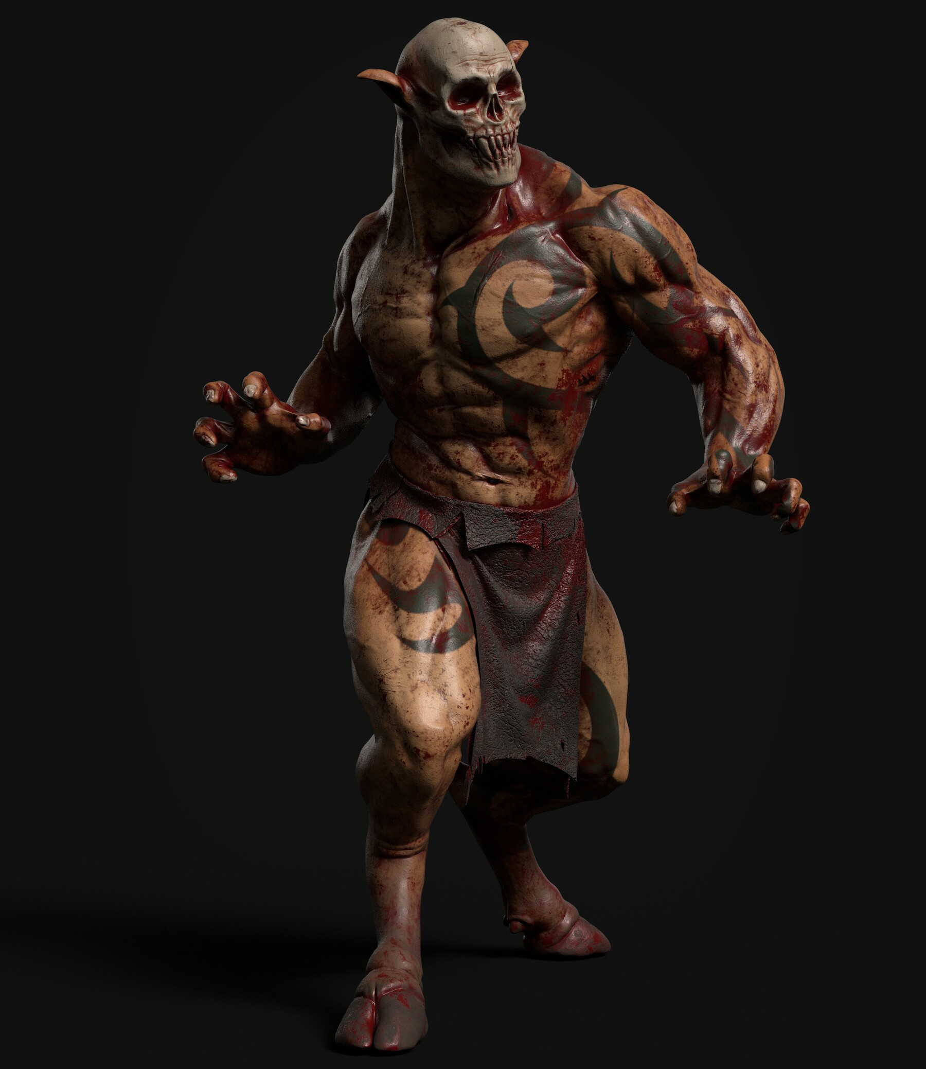 ArtStation - Breathing Monster | Game Assets