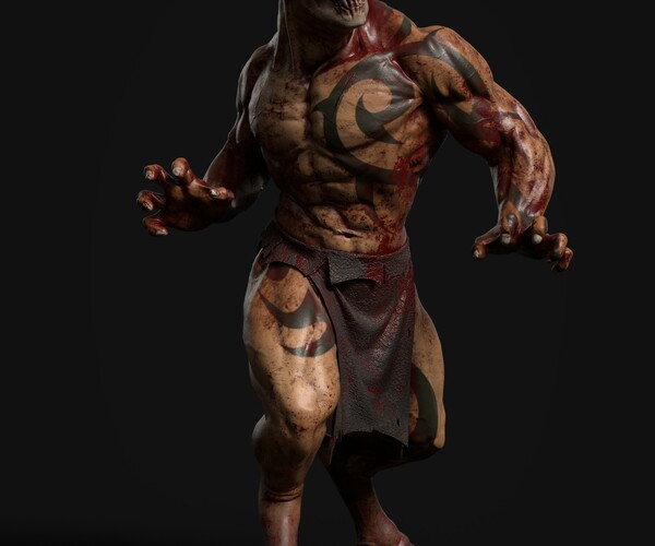 ArtStation - Breathing Monster | Game Assets