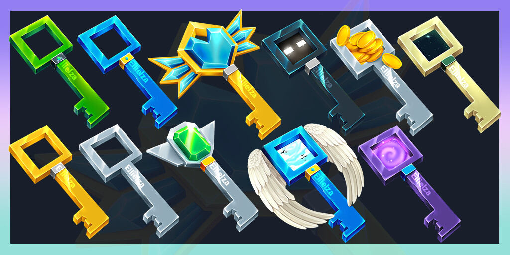 ArtStation - Game Icons - Key pack | Game Assets