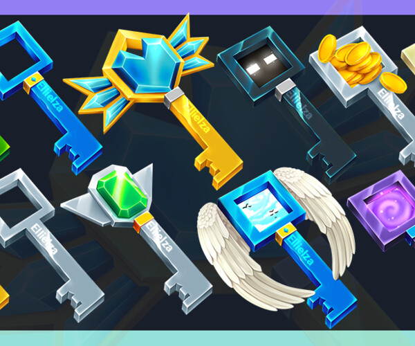 ArtStation - Game Icons - Key pack | Game Assets
