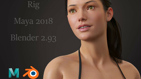 ArtStation - Female Base Rig | Game Assets