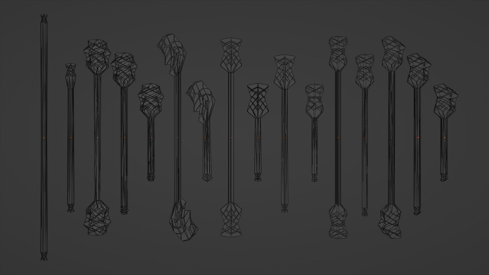 ArtStation - Futuristic Cubic Silver Hammers | Game Assets