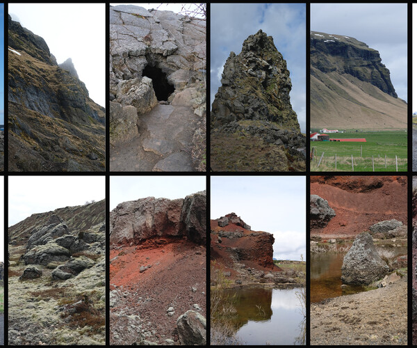 ArtStation - 698 Rock Formations from Iceland Reference Pictures ...