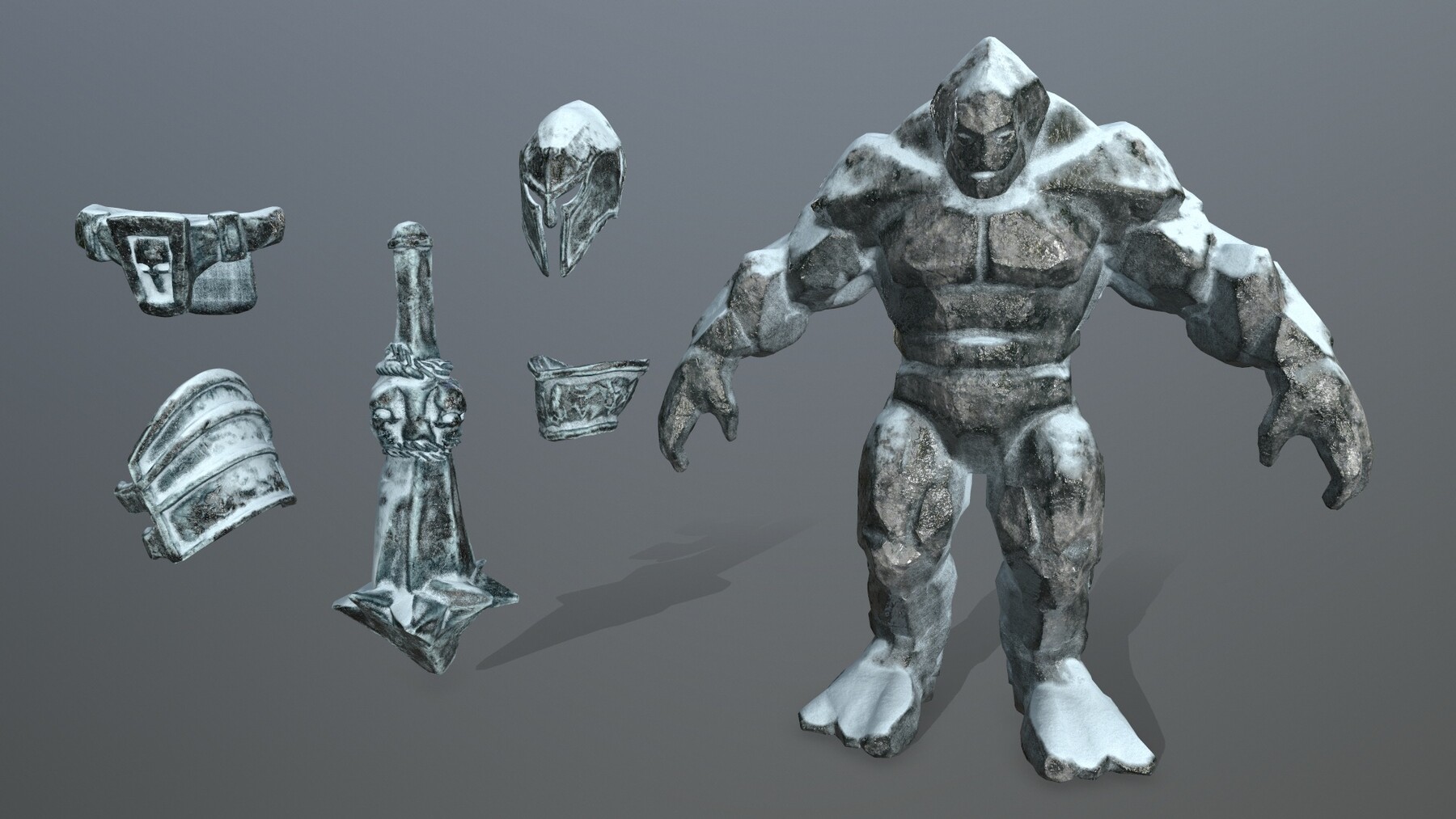 ArtStation - snow monster | Game Assets