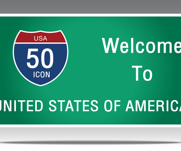 ArtStation - 50 ICON Welcome Sign USA | Artworks