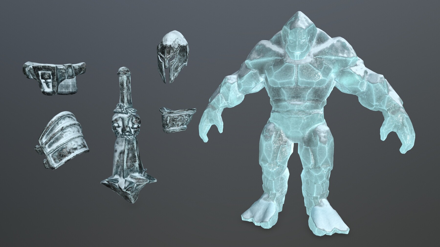 ArtStation - ice monster | Game Assets