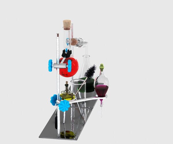 ArtStation - Chemistry Laboratory Glassware (Condenser) | Resources