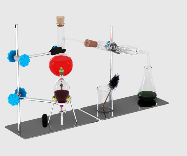 ArtStation - Chemistry Laboratory Glassware (Condenser) | Resources
