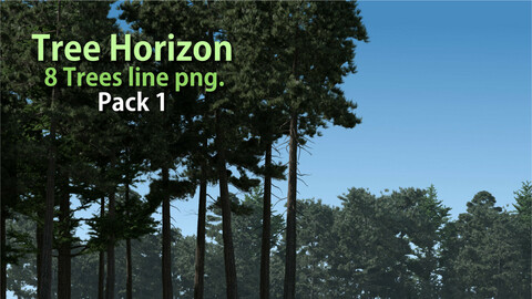 ArtStation - Trees Line. Trees Horizon. Cutout. Pack 02 | Resources