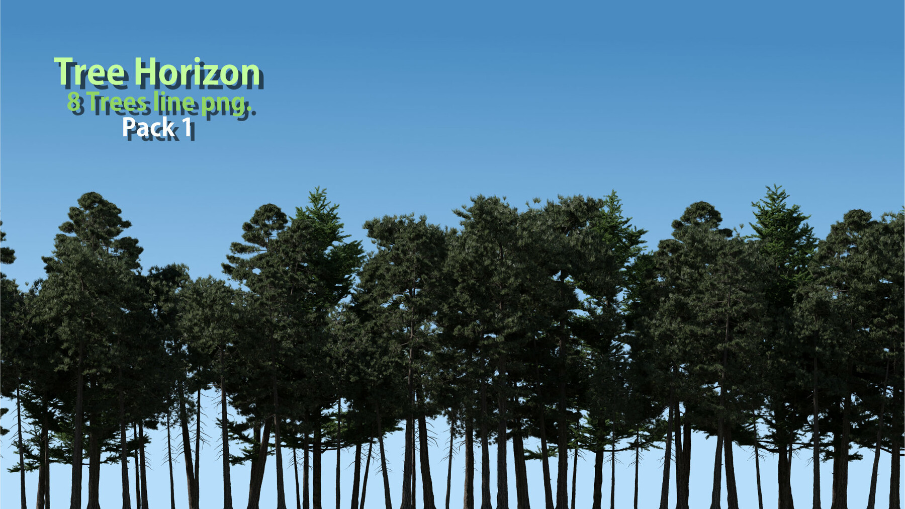 ArtStation - Trees LIne. Trees Horizon. Cutout | Resources