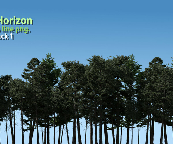 ArtStation - Trees LIne. Trees Horizon. Cutout | Resources