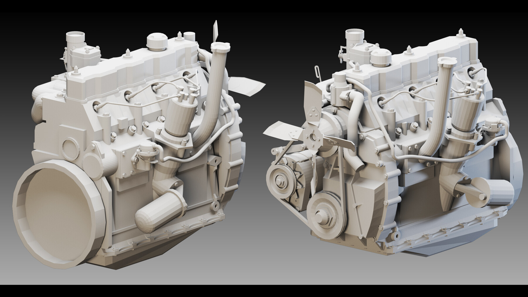 ArtStation - 11 Industrial Engines- High detail 3d models | Resources
