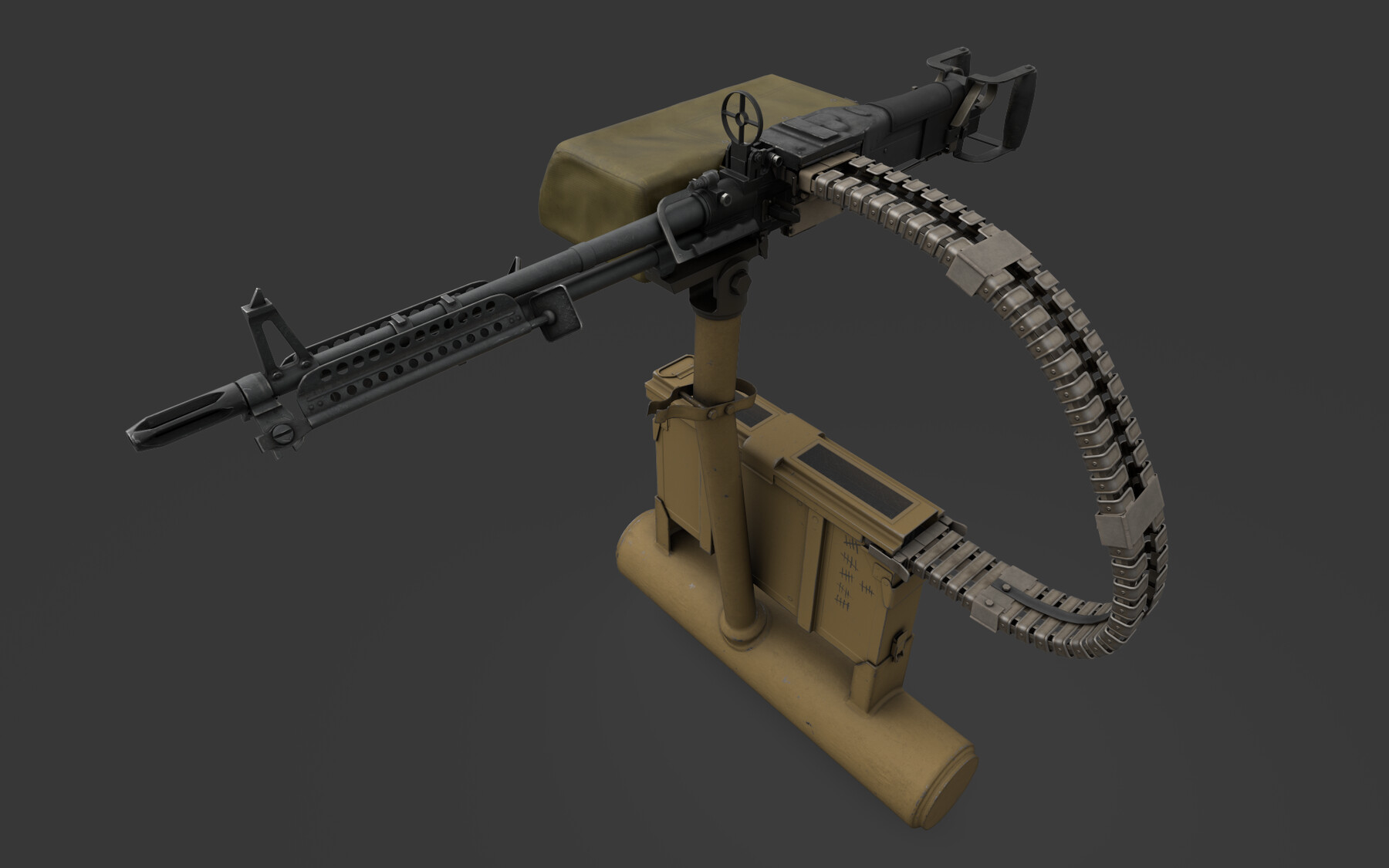 ArtStation - M60D desert | Game Assets