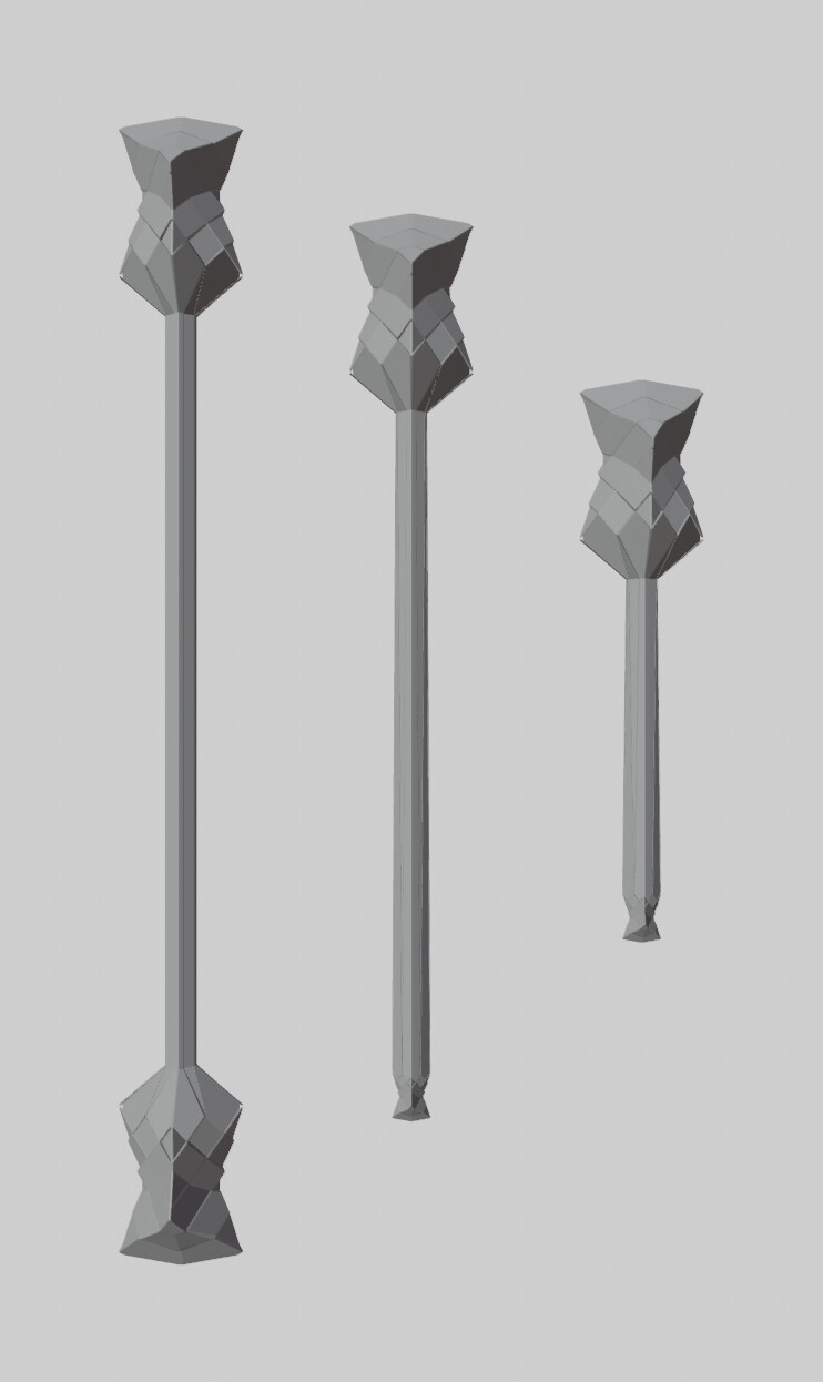 ArtStation - Futuristic Cubic Hammers | Game Assets