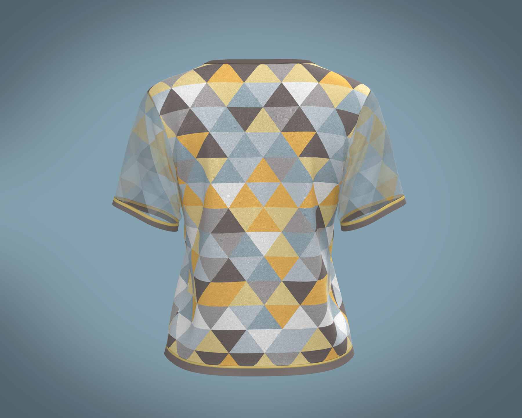 ArtStation - Ladies Triangle Print Tops | Resources