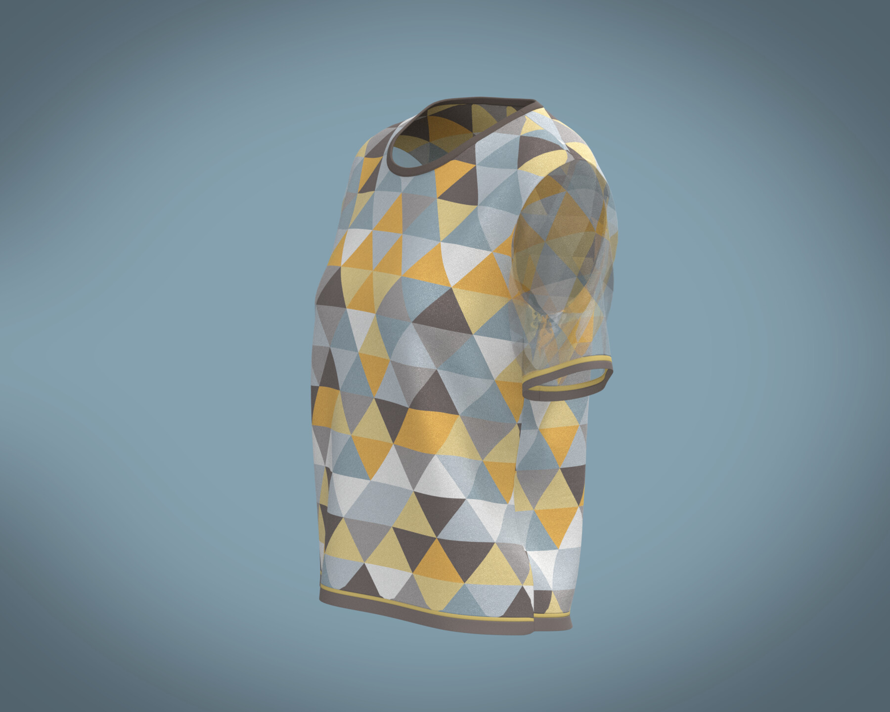 ArtStation - Ladies Triangle Print Tops | Resources