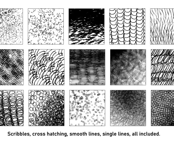 ArtStation - Hatching Set for Clip Studio Paint | Brushes