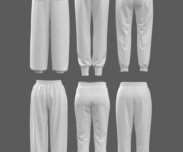 ArtStation - L/W/P CG Studio----Basic High Detail Elastic Pants ...