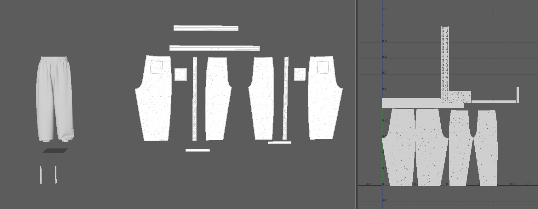 ArtStation - L/W/P CG Studio----Basic High Detail Elastic Pants ...