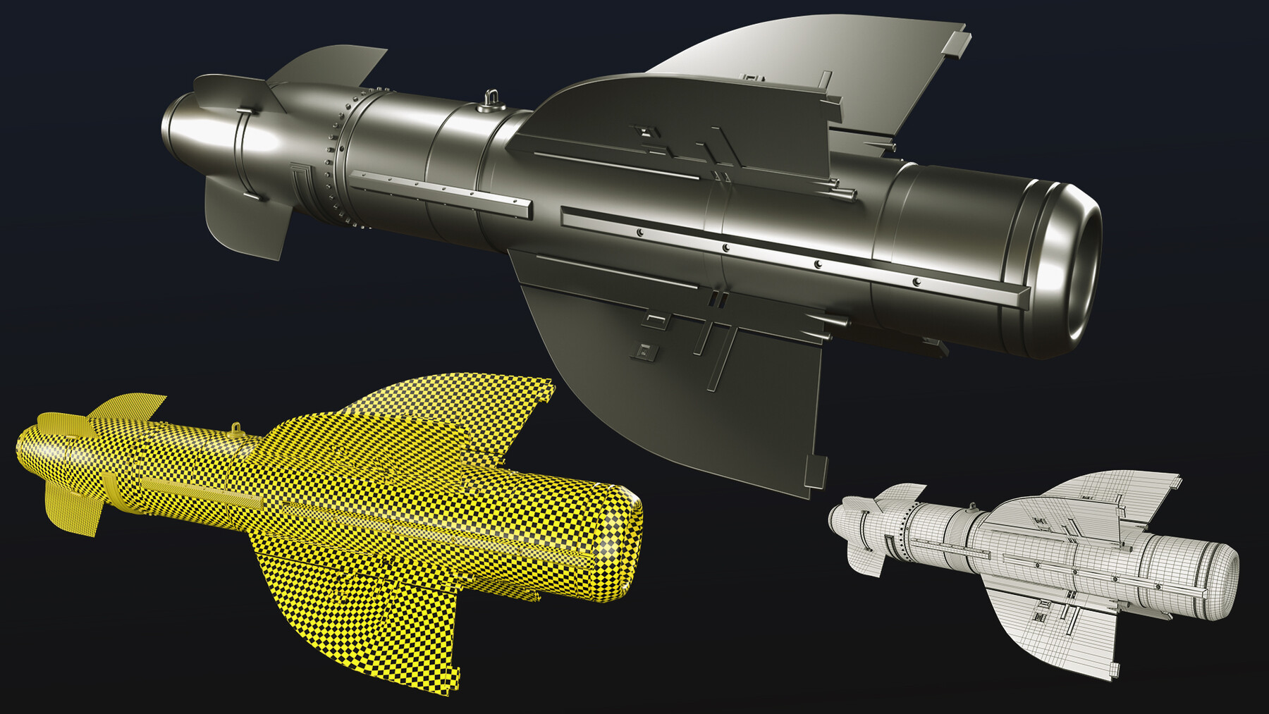 ArtStation - rocket full pack - rocket 3D model | Game Assets