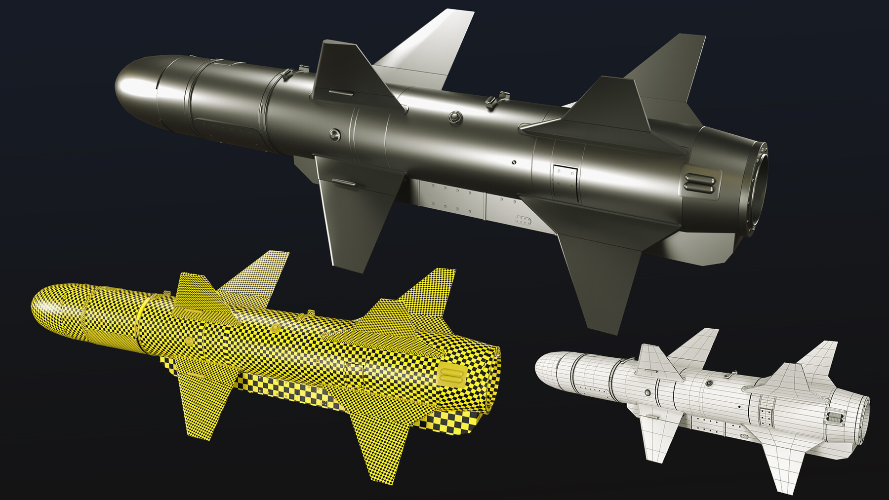 ArtStation - rocket full pack - rocket 3D model | Game Assets