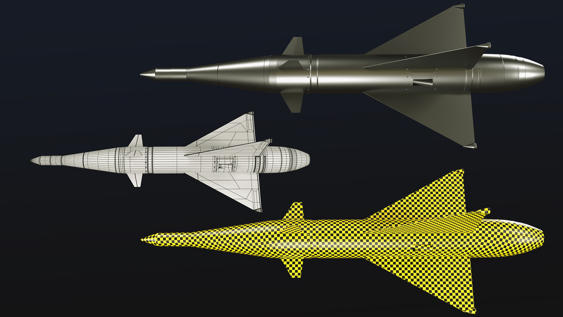 ArtStation - rocket full pack - rocket 3D model | Game Assets