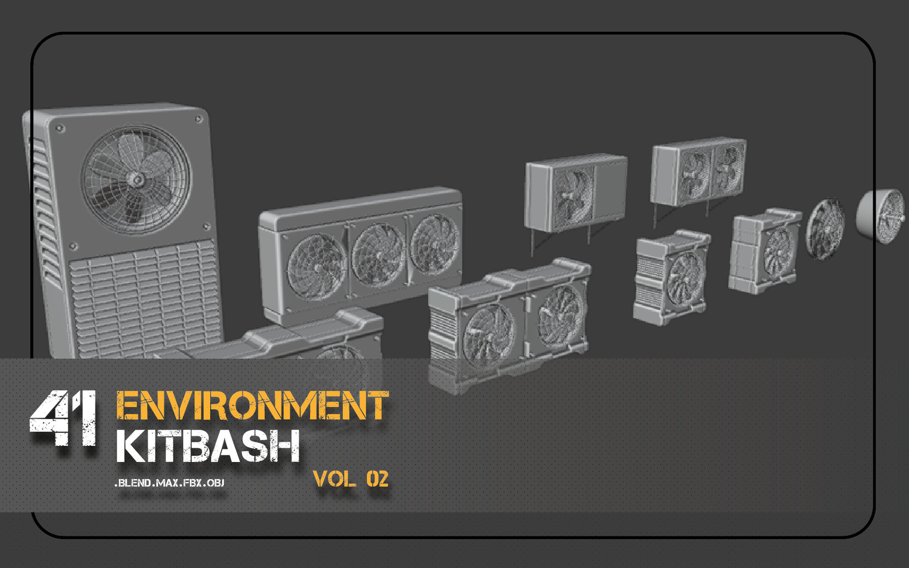 ArtStation - 41+environment kitbash vol 02 | Resources