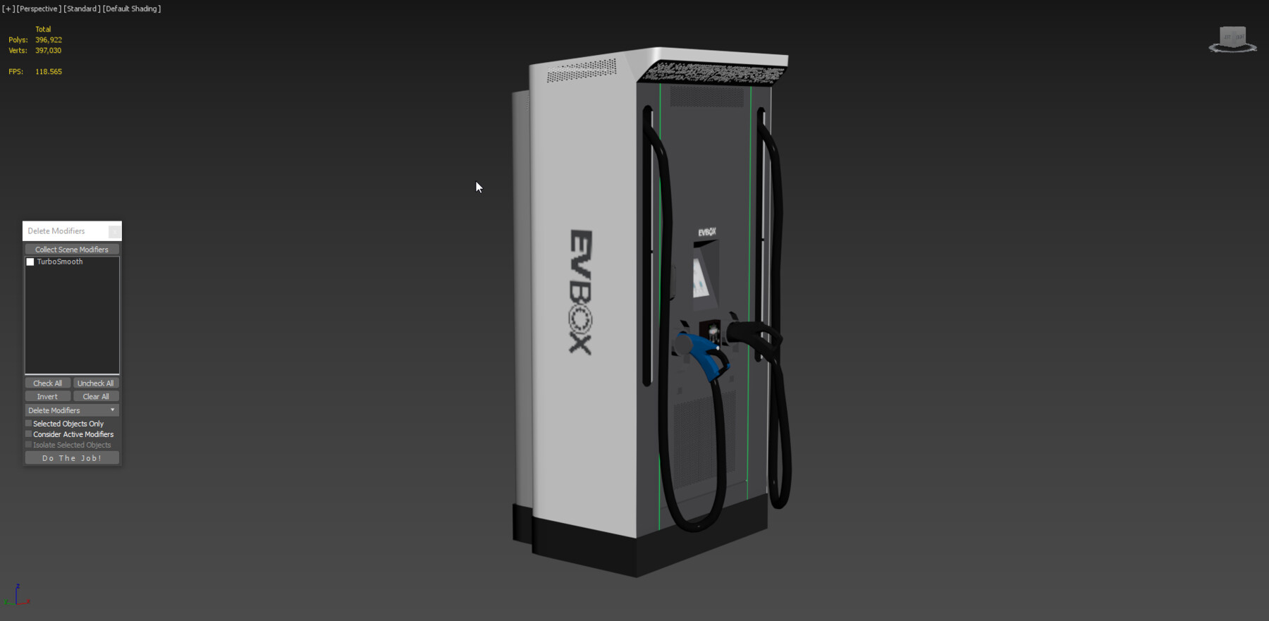 EVBox Troniq 100 EV Charging Station 3D model
