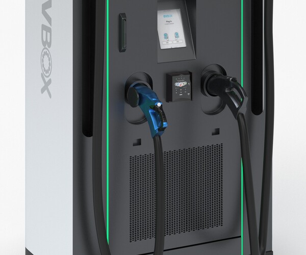 ArtStation - EVBox Troniq 100 EV Charging Station 3D model | Resources