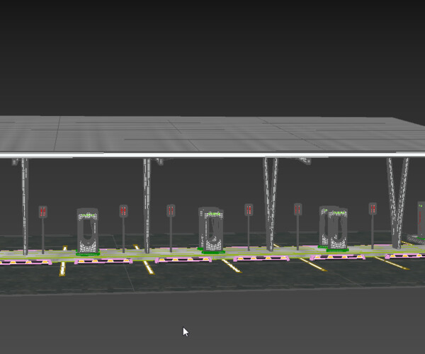 ArtStation - Electric Vehicle Charging Point with EV Station 01 3D ...