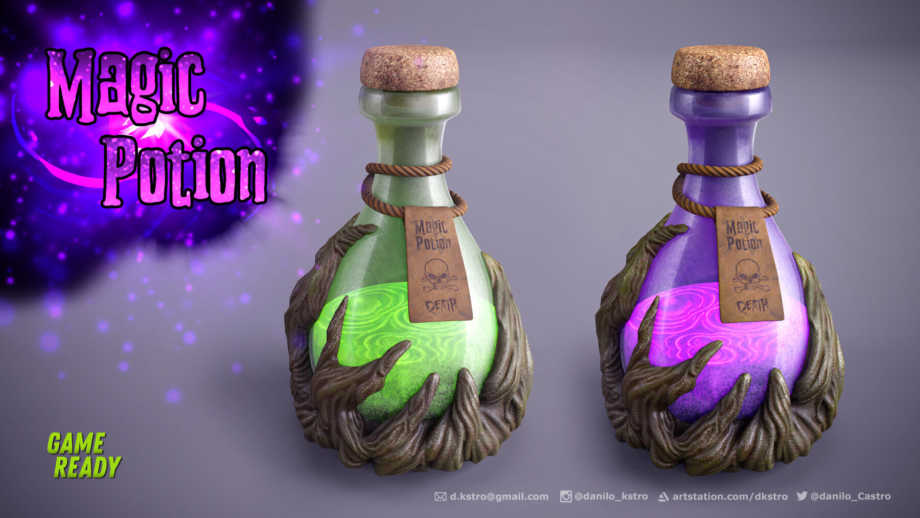 ArtStation - Magic Potion | Lowpoly | 2k Textures | Game Assets